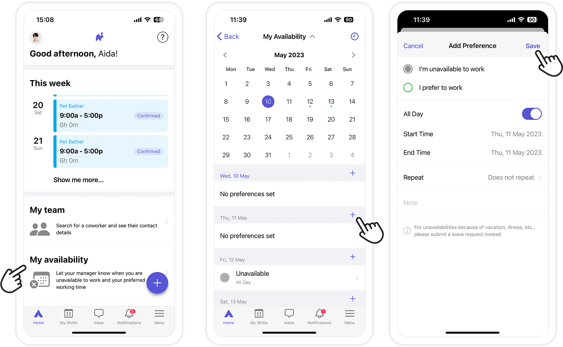 Mobile app guide for employees – Camelo Help Center