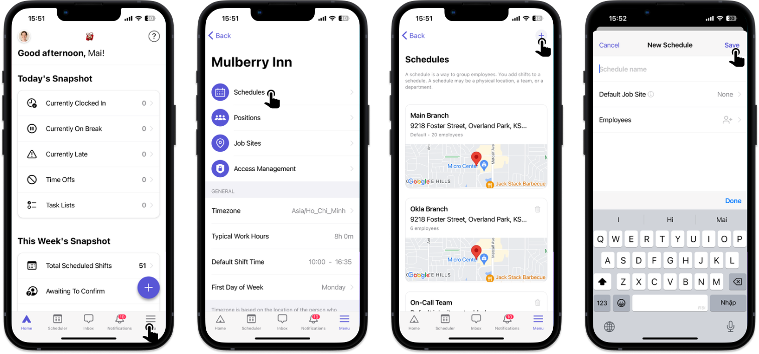 Create and manage schedules – Camelo Help Center