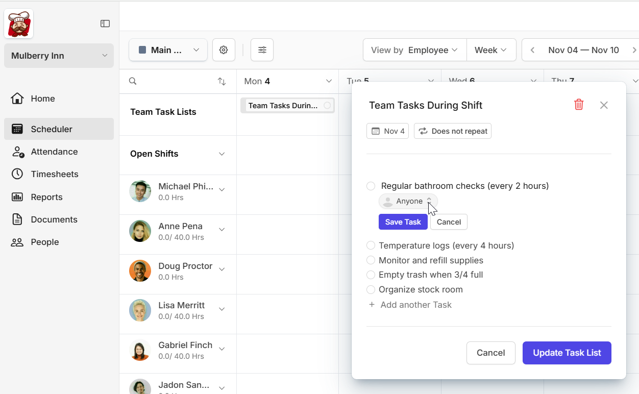 Assign team tasks – Camelo Help Center